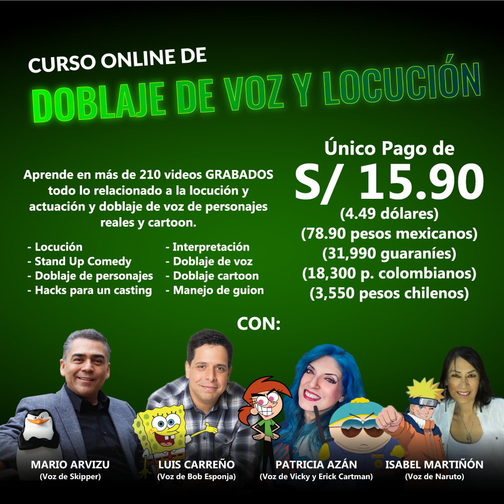 Doblaje de voz y locución – O'tony's